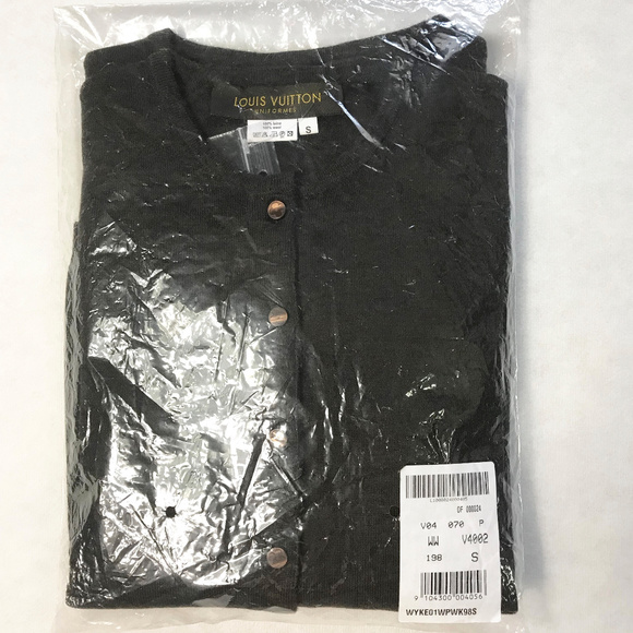 Louis Vuitton | Tops | New Authentic Lv Logo Buttons Wool Cardigan ...